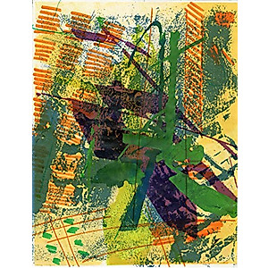 Brooklyn street shadow monoprint