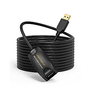 CableCreation Active USB 3.0 Extension Cable 16.4 FT, USB 3.0 Extender Male to Female Cord with Signal Booster, Compatible with Oculus Quest 2, and Rift Sensor, Steam VR, Gaming PC, 5 Meters