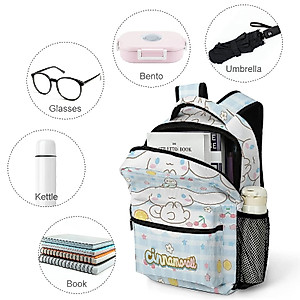 Cinn-amo-roll backpack packsack comfortable book bag suitable for men women​hiking camping picnic