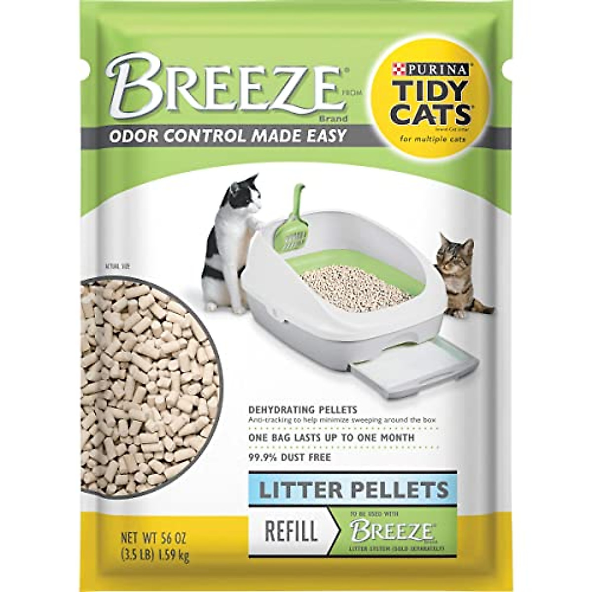 Tidy Cats Breeze Cat Litter Pellets, Refill 3.5 lb