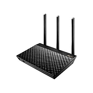 ASUS Asus dualband ac1750 b1 WiFi 4port gigabit Router rt-ac66ucertified , 3.4 Ounce (Renewed)