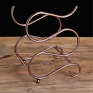 DOUBA 4 Bottles European Wine Rack Metal Kitchen Display Wine Rack Storage Rack Wine Cabinet Wine Rack