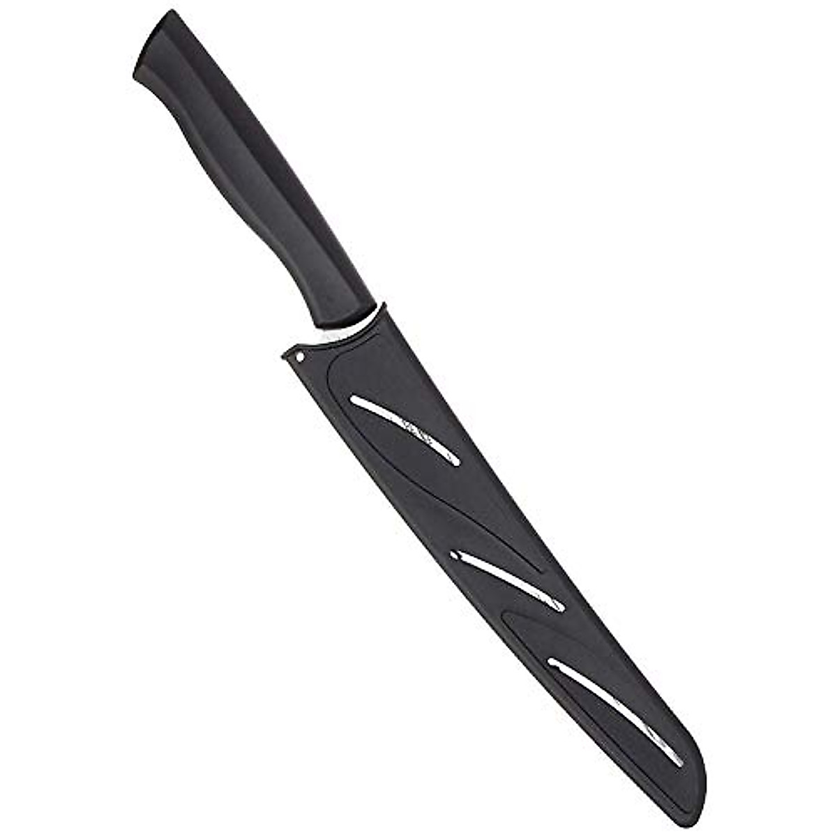 Kai Inspire Bread Knife, 9 Inch blade with Hammered Finish, , Silver