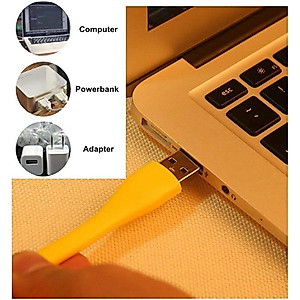 EBYPHAN Mini USB Light for Keyboard, Flexible USB Laptop Light, Adjustable USB Lamp for Notebook Computer(Gooseneck Structure, LED Lighting Source, 10-Pack)