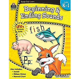 Ready•Set•Learn: Beginning & Ending Sounds, Grades K–1 from Teacher Created Resources