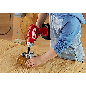 Fisher-Price Preschool Toy Drillin’ Action Tool Set with Sounds, 10 Pieces for Construction Pretend Play for Kids Ages 3+ Years