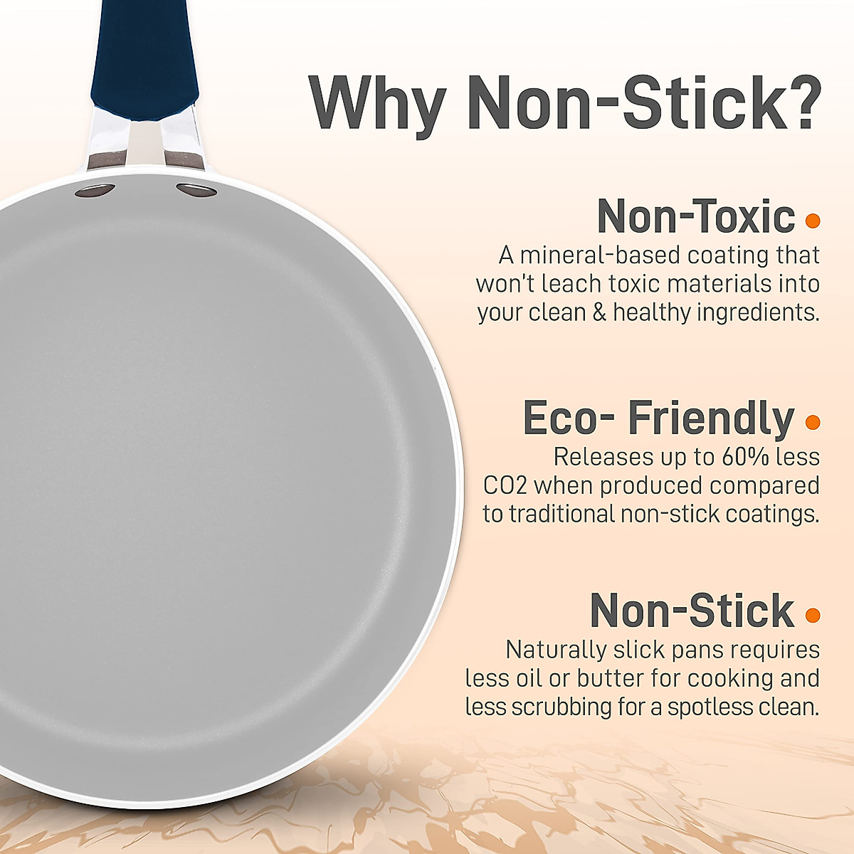 NutriChefKitchen Sauce Pot with Lid - Non-Stick High-Qualified Kitchen Cookware with See-Through Tempered Glass Lids, 1.5 Quart (Works with Models: NCCW14SBLU & NCCW20SBLU Blue