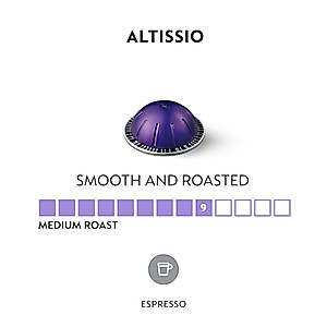 Nespresso Capsules VertuoLine, Altissio and Voltesso, Medium and Mild Roast Espresso Coffee, 100 Count Coffee Pods