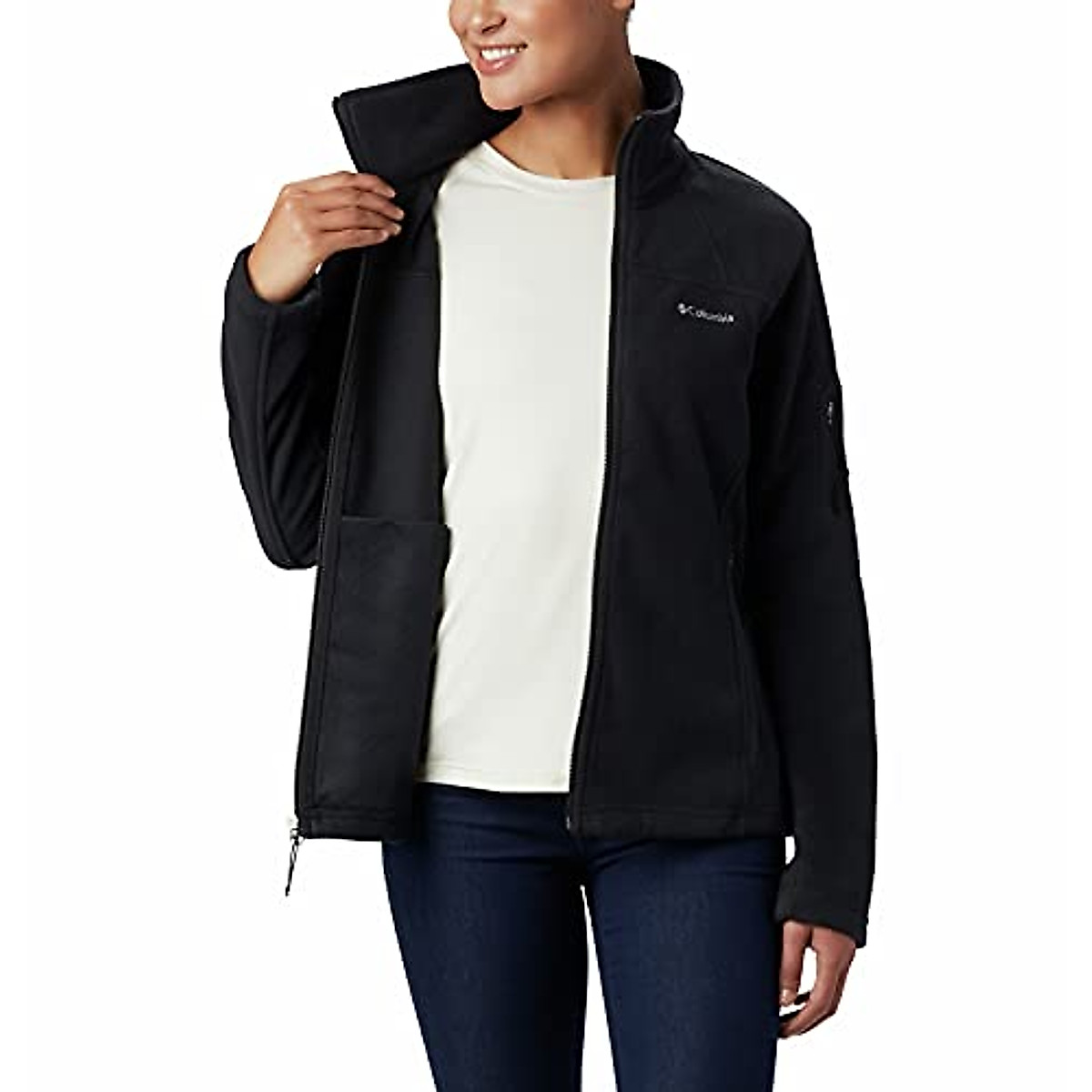 Columbia Women's Fast Trek II Jacket, Black, 2X Plus