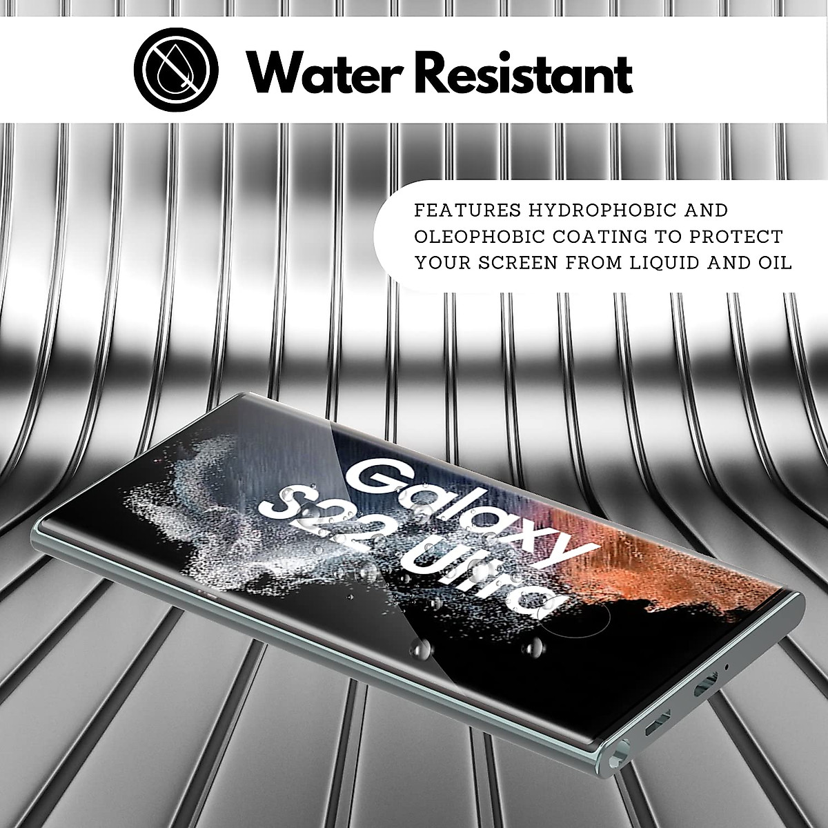 Cbus Wireless [2-Pack] Glass Screen Protector for Samsung Galaxy S22 Ultra