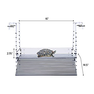 LaBrinx Designs Extra Large Wide Hanging Turtle Ramp - Aquatic Reptile Basking Platform