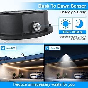 AUXTINGS 100W LED Barn Light,10000LM Yard Area Lights Dusk to Dawn Outdoor Lighting with Photocell 6000K Daylight IP66 Waterproof Street Lights for Security Farmhouse Area Light Garage