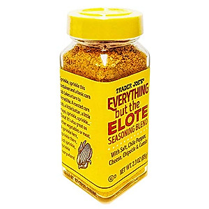 Trader Joe's Everything But The Elote Seasoning Blend With Chile Pepper, Parmesan Cheese, Chipotle Powder, Cumin, Cilantro and Sea Salt Simply Delicious