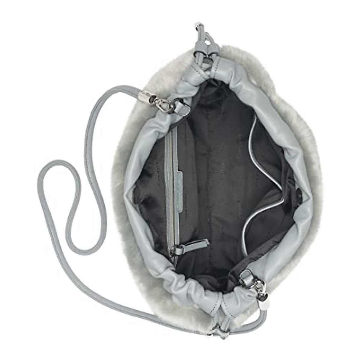 Calvin Klein Sienna Novelty Crossbody, Fawn Faux Fur