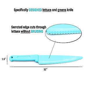 Lettuce Crisper Salad Keeper Container Keeps your Salads and Vegetables Crisp and Fresh - This Second Generatiion Storage Container Comes with a Tighter Lid with a Bonus Lettuce Knife