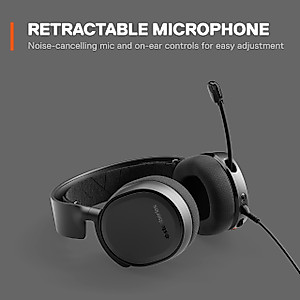 SteelSeries Arctis 3 Console Stereo Wired Gaming Headset for PlayStation 4, Xbox 1, Nintendo Switch, VR, Android and iOS - Black (Renewed)