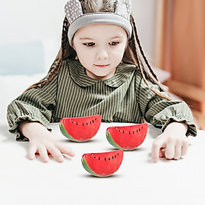 VOSAREA 12 pcs Simulated Watermelon Wedding Decorations for Ceremony Summer Tray Decor red Decorations Lifelike Faux Watermelon Slices Lifelike Watermelon Slice Fake Watermelon Foam Fruit