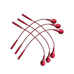 ELYSAID 6Pcs/Pack Replacement Electrode Lead Wires Lead Wire Adaptors DC Head 2.0mm