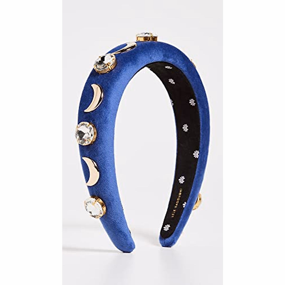 Lele Sadoughi Women's Crystal Moon Alice Headband, Cosmos, Blue, One Size