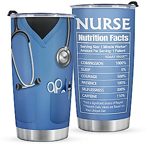 Shqiueos Nurse Gifts for Women Men - 20 Oz Nurse Tumbler Cup, Nurse Practitioner Gifts, Nurses Week Gifts, Christmas Gifts for Nicu Nurse, School Nurse, Nurse Appreciation Gifts Coffee Cup