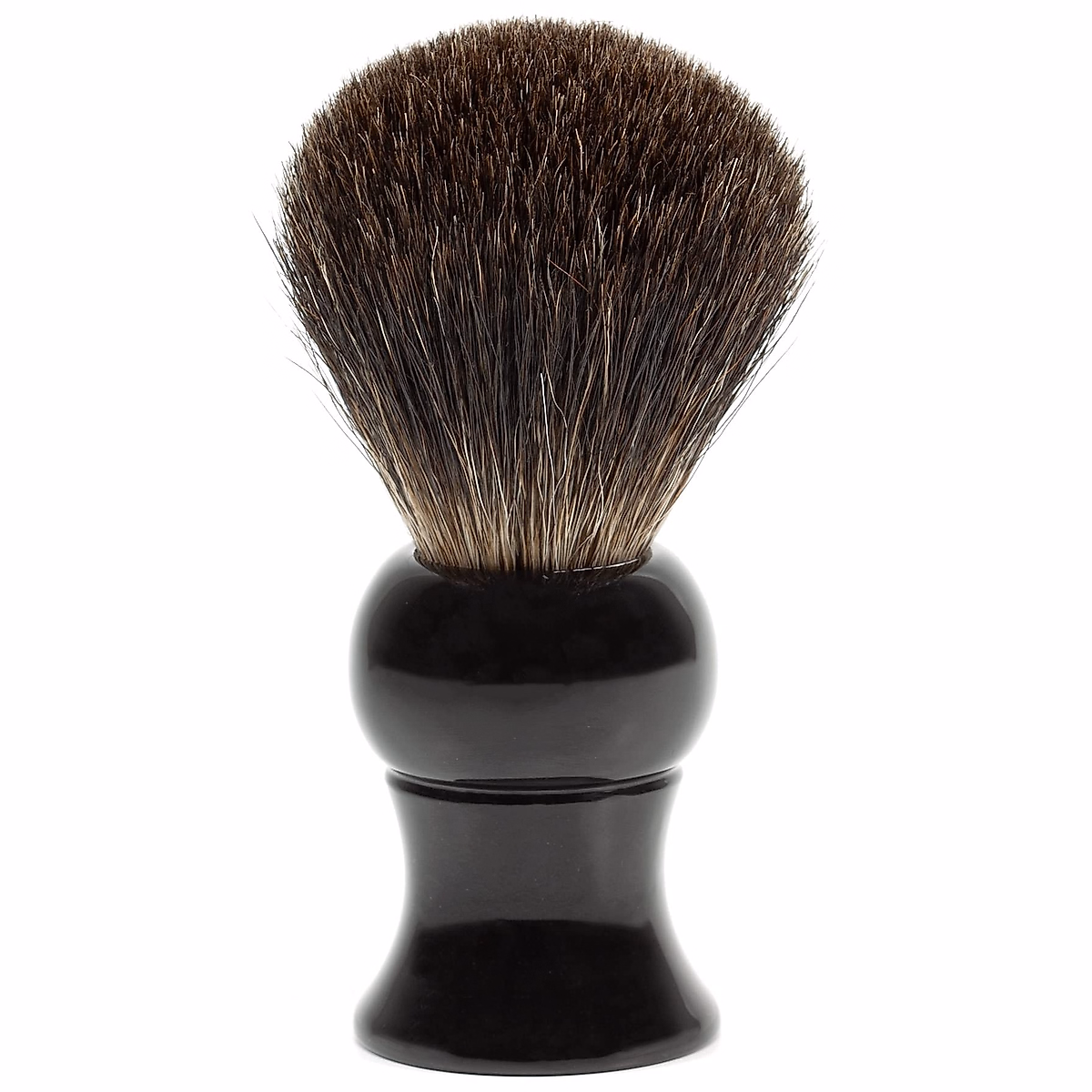 Fendrihan Pure Black Badger Shaving Brush with Black Handle