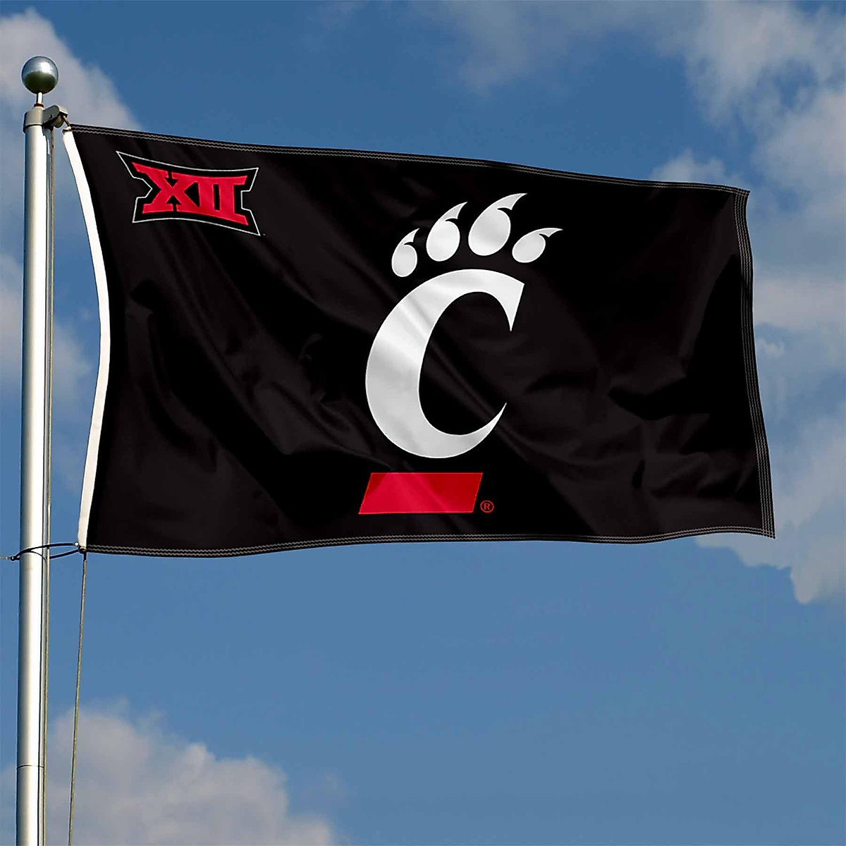 College Flags & Banners Co. Cincinnati Bearcats Big 12 Conference Large Grommet Banner Flag