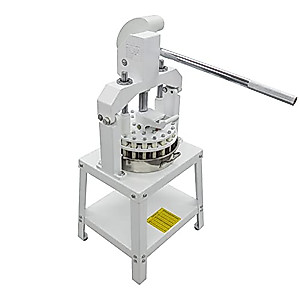 EQCOTWEA Manual Dough Divider Cutter Machine 48pcs Dough Dividing Cutting Machine Pastry Cutter Dough Lump Spacer Hand Press Pizza Dough Fillings Divider Stainless Steel Bakery Machine 22g-105g