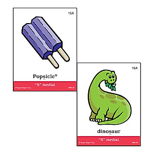 Super Duper Publications | Articulation S Sound Fun Deck | Vocabulary and Language Development Flash Cards | Educational Learning Materials for Children