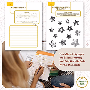 CSB Explorer Bible for Kids, Hardcover, Red Letter, Full-Color Design, Photos, Illustrations, Charts, Videos, Activities, Easy-to-Read Bible Serif Type