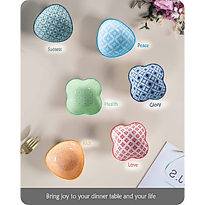 Lareina Soy Sauce Dishes Set of 6, 3 OZ Ceramic Charcuterie Board Bowls, Small Prep Bowls,Elegant Sushi Side Dishes for Ketchup, BBQ, Seasoning, Condiments, Great Housewarming Gifts