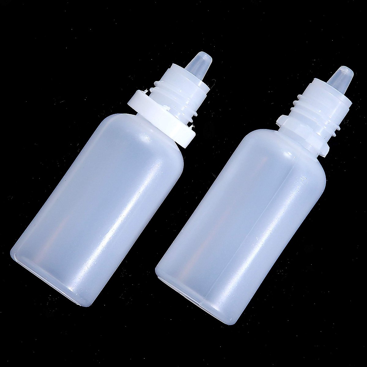 DOWEI 15ml dropper bottles,60pcs 15ML Plastic Squeezable Dropper Bottles Empty Drop Bottles Essential Oil Squeeze Bottle Refillable Containers with Caps