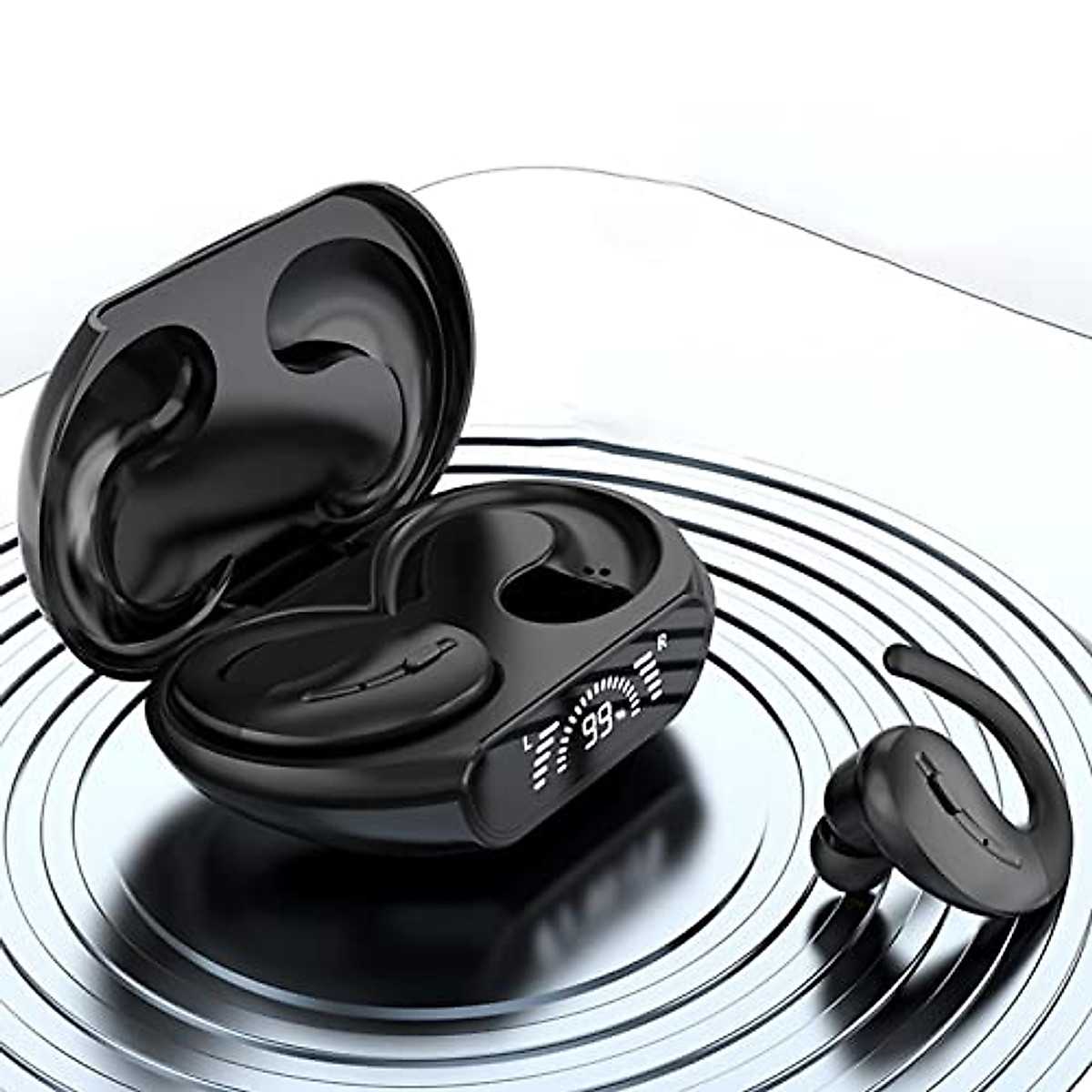 Wireless Earbuds Bluetooth 5.3 in-Ear High Sound Quality Light-Weight Earbuds Built-in Microphone,Waterproof Immersive Premium Sound Headset with Charging Case for Sports Open Ear Headset (Black)
