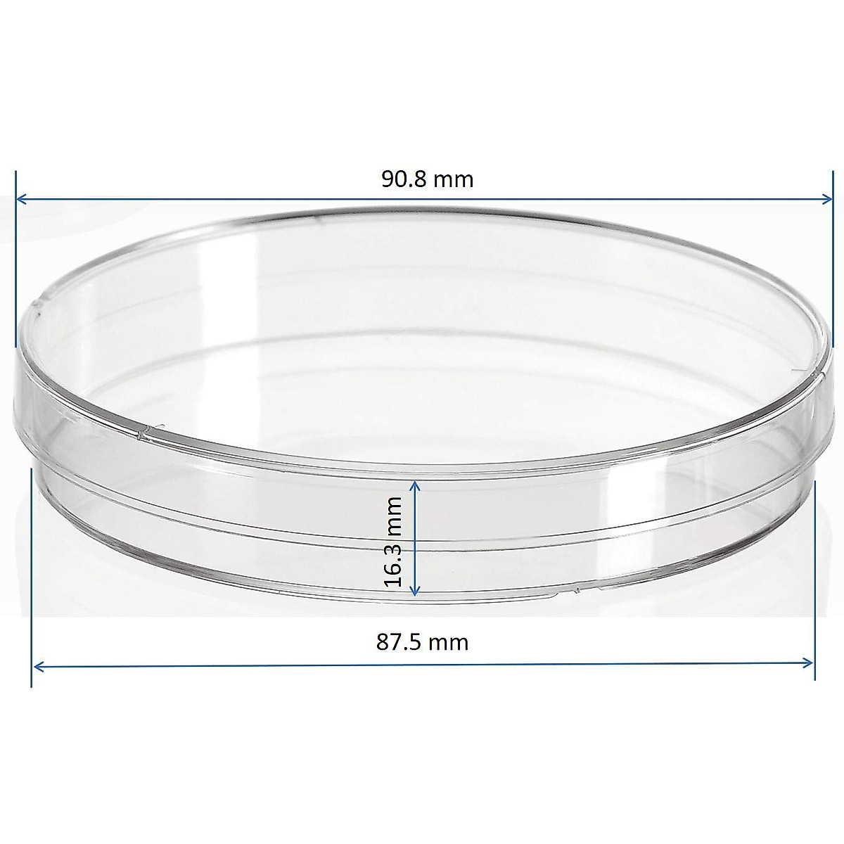 Labnique Polystyrene Petri Dish with Vented Lid, 90mm, Sterile (20)