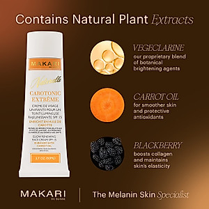 Makari Naturalle Carotonic Extreme Glow Renewing Face Cream SPF15 (1.7 oz) | Brightens, Moisturizes, and Rejuvenates Skin | Helps Diminish Acne, Control Oily Face, and Minimize the Appearance of Aging