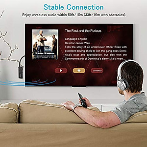 Bluetooth 5.0 Transmitter 3-in-1, Portable Wireless Bluetooth Transceiver Adapter, Rechargeable Bluetooth Transmitter for TV, Bluetooth Audio Receiver for Car System