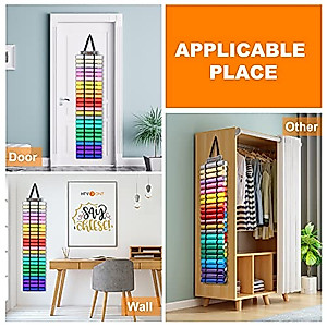 HTVRONT Vinyl Storage Organizer, Vinyl Roll Holder Holds Up to 48 Rolls, Grey Craft Vinyl Organizer Wall Mount/Hanging Over the Door, Vinyl Roll Storage for Home Craft Room