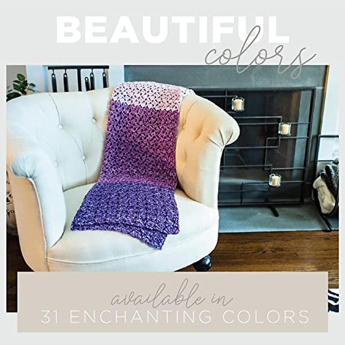 Lion Brand Yarn Mandala Yarn, Multicolor Yarn for Crocheting and Knitting, Craft Yarn, Liger, 1770 Foot (Pack of 1)