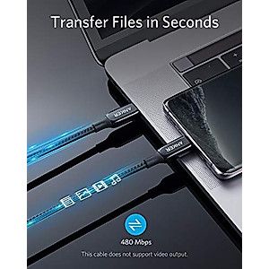 Anker USB C Cable, Powerline+ III USB C to USB C (6ft 2.0) USB-IF Certified Cable, 60W Power Delivery Charging for Apple MacBook, iPad Pro 2020, iPad Air 4, Google Pixel, and More (Black)