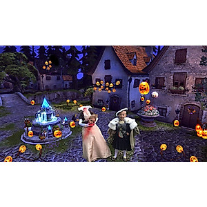 Senmao Home Decor 2Pack Halloween Solar Lights with 30 Pumpkin Lights,Orange Lights for Halloween 20ft 30LEDs,Outdoor Halloween Lights for Patio, Garden,Parties (IP65,8 Light Modes)