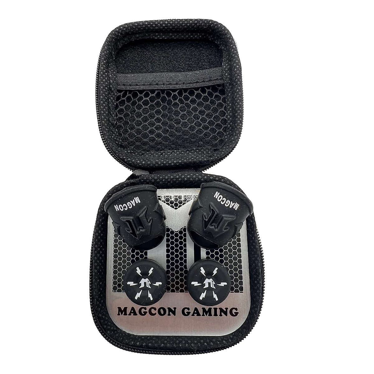 MagConPro - X6 Kit - 2 Thumb Sleeves + 2 Thumb Stick Covers + 2 Magnetic Sniper Tower Extensions - Compatible with Xbox, Playstation, Nintendo Switch and PC Controllers (Regular, Yellow)