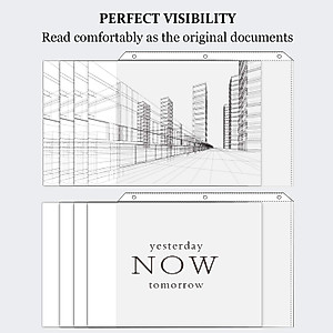 Teskyer Sheet Protectors 8.5 x 11 Inches, Clear Page Protectors for 3 Ring Binder, Letter Size Plastic Sleeves for Binders