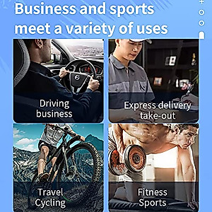 Ipx5 Waterproof Single Touch-Control Wireless Bluetooth 5.2 TWS-Headphones, Wireless Car Driving Headset , Phone Calls and Control Music Play by One Button, Compatable with iOS Android Phones