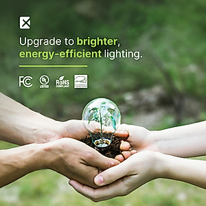 Xtricity Compact Fluorescent Light Bulbs T2 Spiral, E26 Base, 13W (60W Equivalent), 5000k Daylight, 900 Lumens, CFL, 120V - UL Listed, (4 Pack)