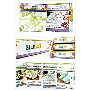 Blancho Bedding - [Rhythm of Colors] 100% Cotton 3PC Mini Comforter Cover/Duvet Cover Set (King Size)