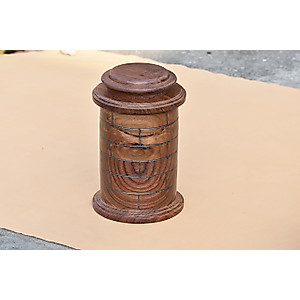 Rosewood Well Style Decorative urn Funeral Urn for Adult Pet Loss urn Memorial urn Wooden urn Box Lichtenberg Figure Resin urn for Ashes Cremation urn Urn for Human Ashes (Large up to 200 lb)