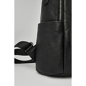 DORIS&JACKY Women Casual Fashion Leather Backpack (1-black)