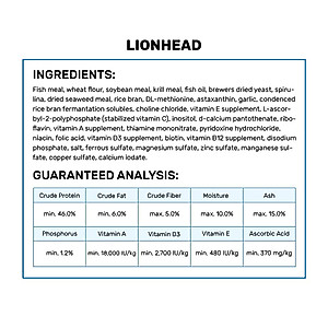 Hikari 12.3-Ounce Lionhead Sinking Pellets for Pets, Mini