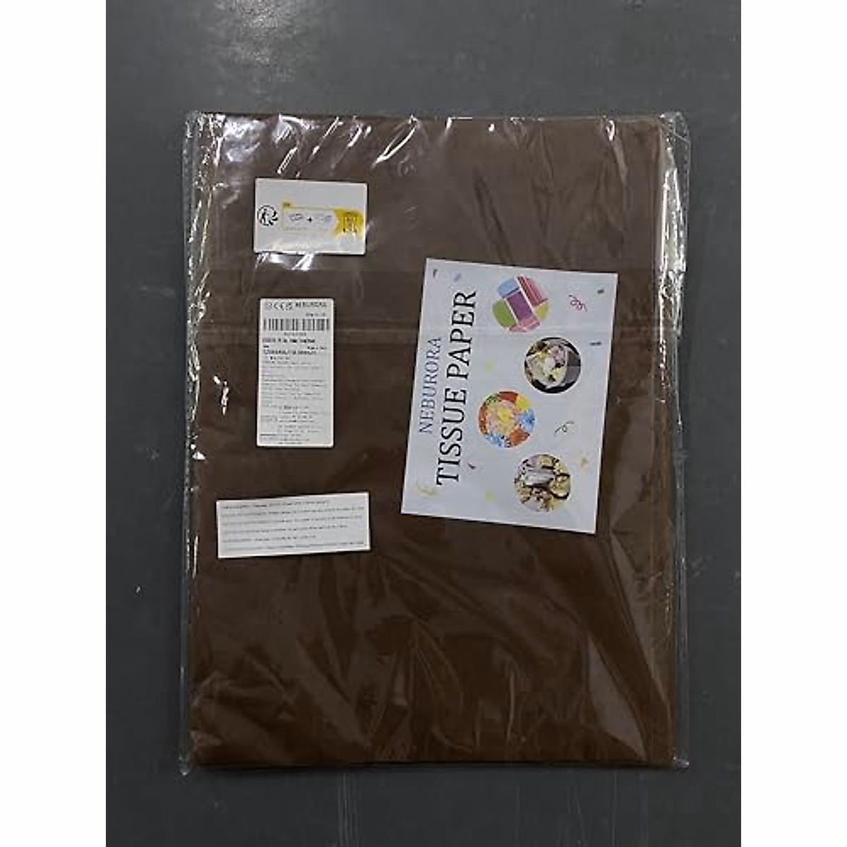 NEBURORA 120 Sheets Brown Tissue Paper 14 x 20 Inches Dark Brown Wrapping Tissue Paper Bulk Brown Wrap Paper Sheets for Gift Bags Packaging Floral Filler Crafts Birthday Christmas Holiday Decor(Brown)