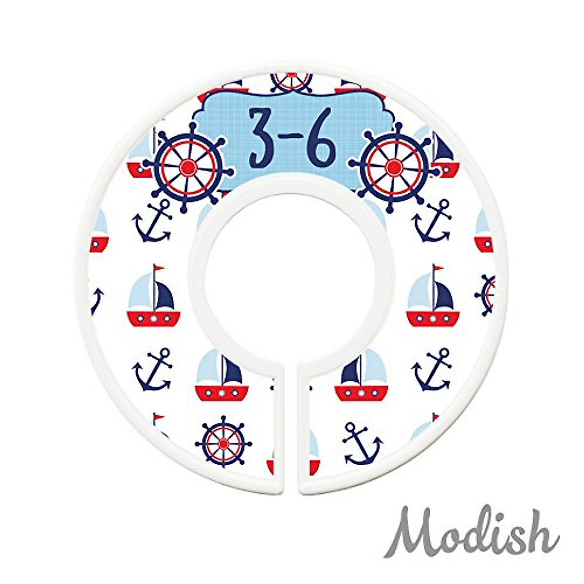 Modish Labels Baby Clothes Size Dividers, Baby Closet Organizers, Size Dividers, Baby Closet Organizers, Closet Dividers, Clothes Organizer, Neutral, Boy, Girl, Nautical, Anchors, Sail Boats (Baby)