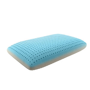 Serta Perfect Sleeper Copper Infused Memory Foam Pillow, Oversized Traditional, 1 Count (Pack of 1),White, 25-Inch (Length) by 16-Inch (Width) by 5.50-Inch (Height)